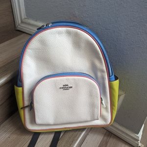 Coach | Bags | Nwt Coach Cj597 Medium Court Backpack Colorblock In ...